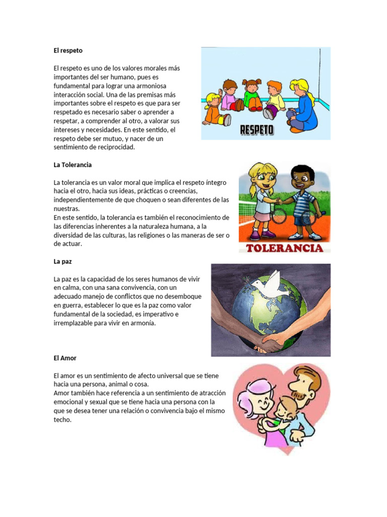 El respeto | PDF | Amor | Tolerancia