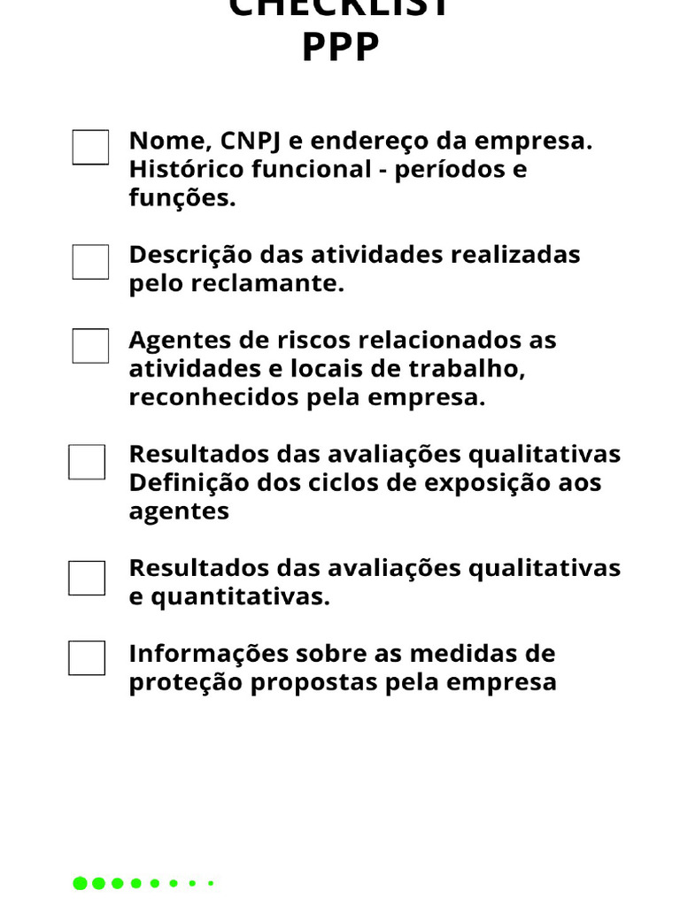 Checklist PPP | PDF