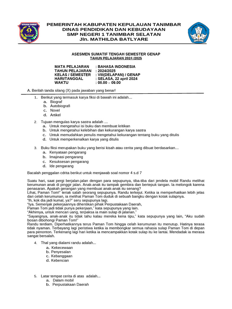 BHS Indonesia KLS - 8 | PDF