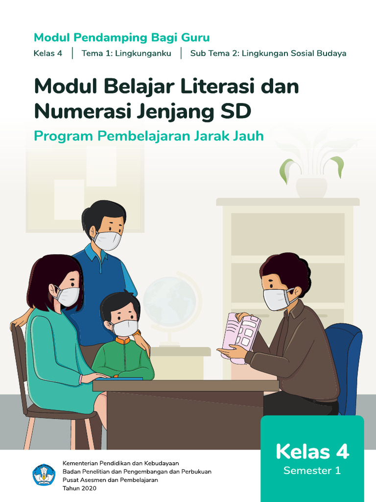 Kls 4 T 1 ST 2 3 Modul Pendamping Bagi guru, Modul Literasi dan Numerasi Jenjang SD | PDF