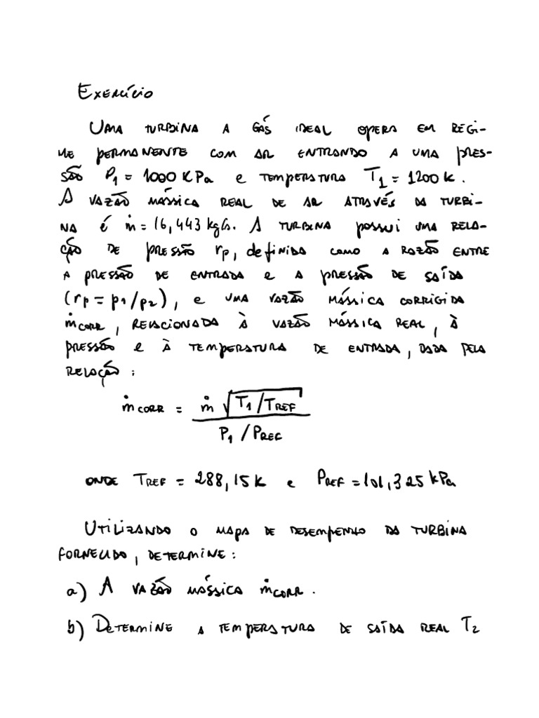 Exercicio Turbina Termo2 Uf | PDF