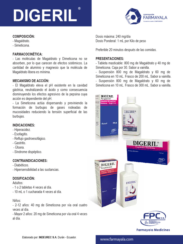 Prospecto DIGERIL | PDF