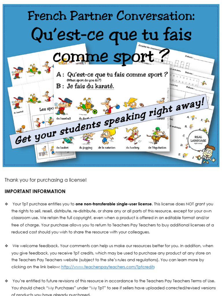 Unit 2. Partner Conversation - Sport | PDF | Flashcard | Learning