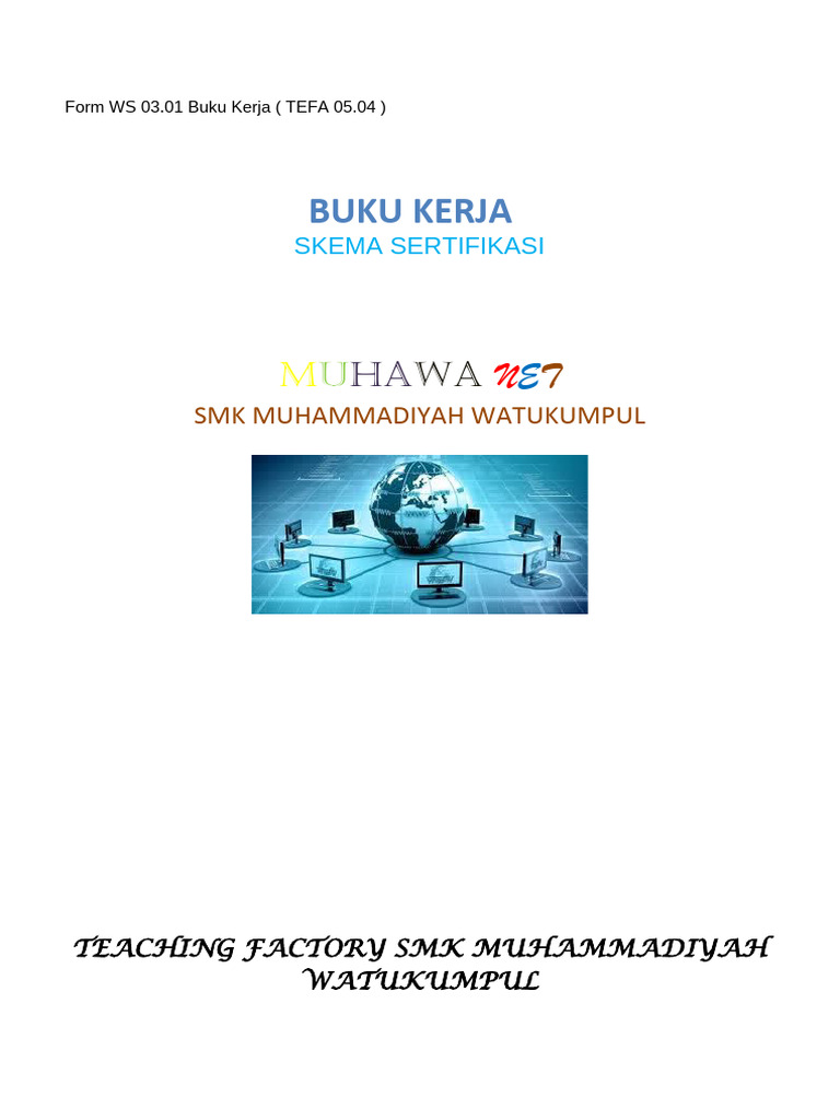Form LK WS.03.01 Contoh Buku Kerja (TEFA 05.04) | PDF