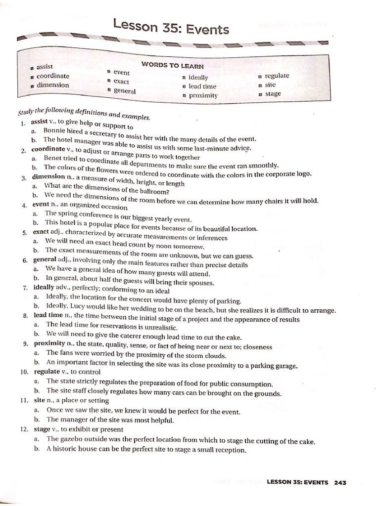 Lesson 35 - Events | PDF