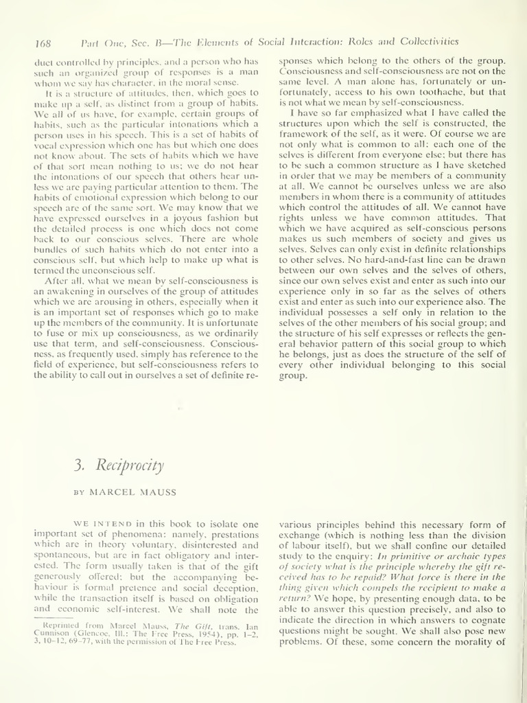 08 Mauss The Gift | PDF