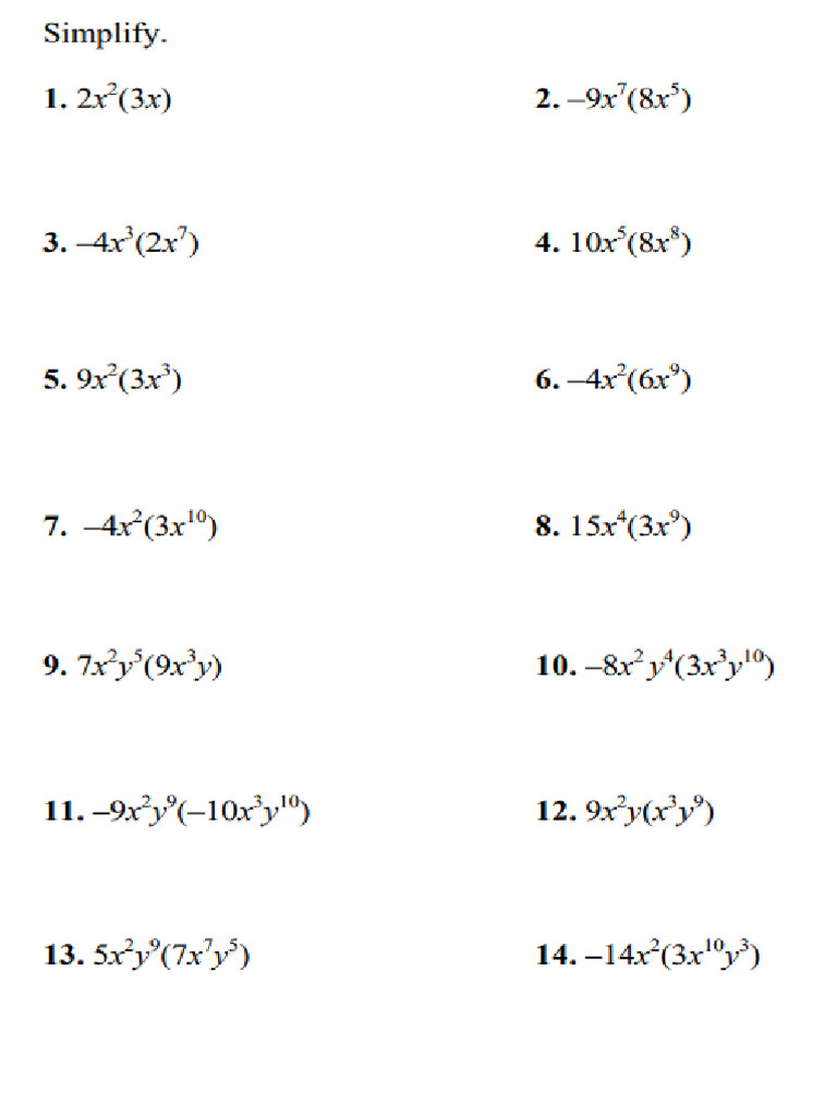 Simple Multiplication Algebra | PDF