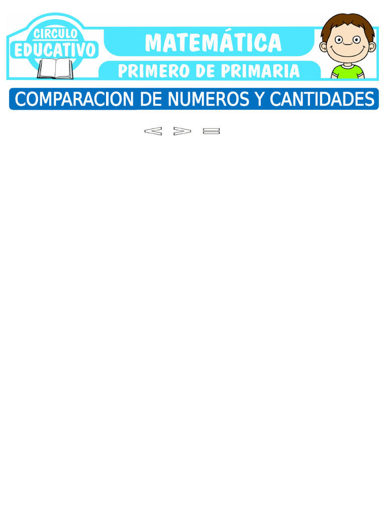fichas de mate comparacion | PDF
