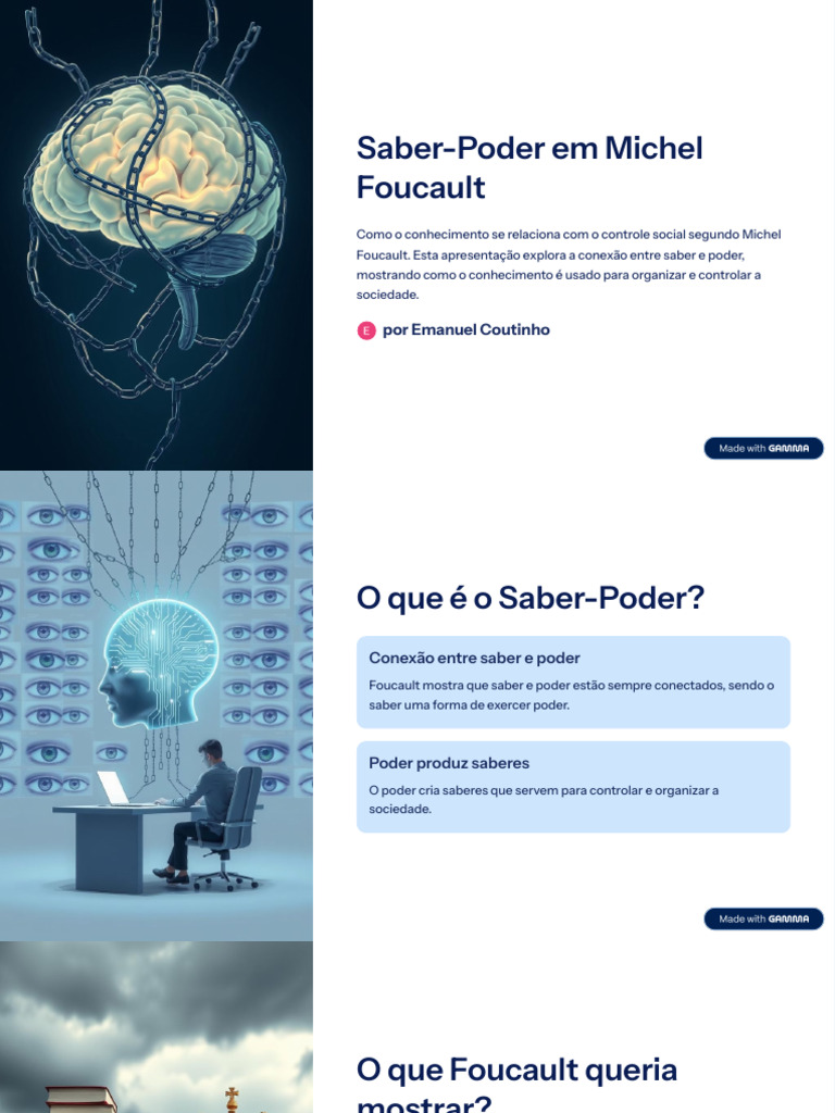 Saber Poder em Michel Foucault | PDF | Poder (social e político) | Michel Foucault