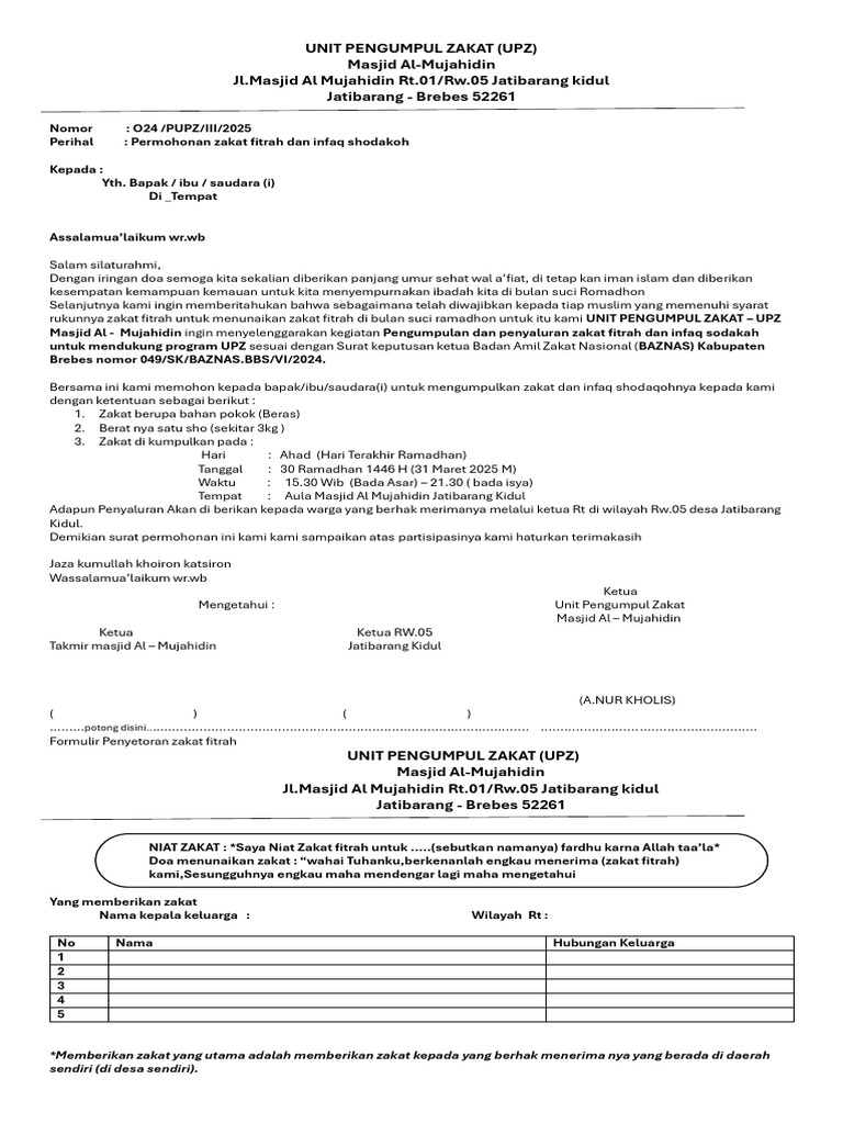 Surat Permohonan Zakat.pdf | PDF