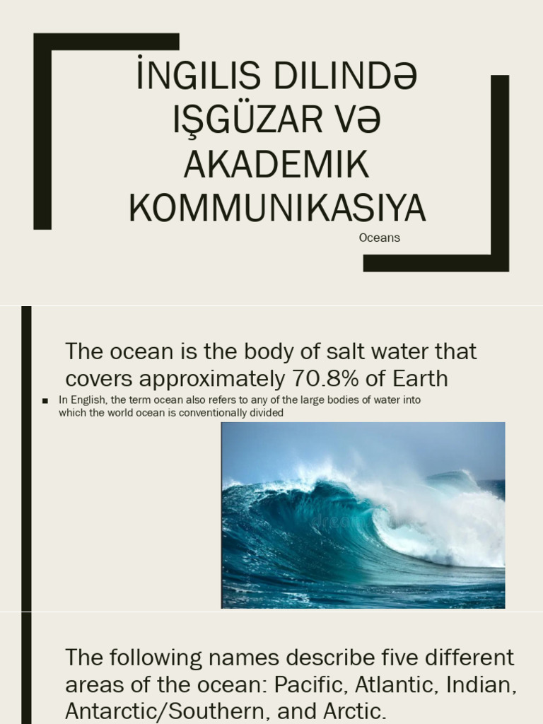 Oceans | PDF