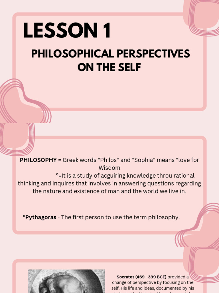 Lesson 1 - 20250316 - 121724 - 0000 | PDF | Philosophy Of Self | Soul