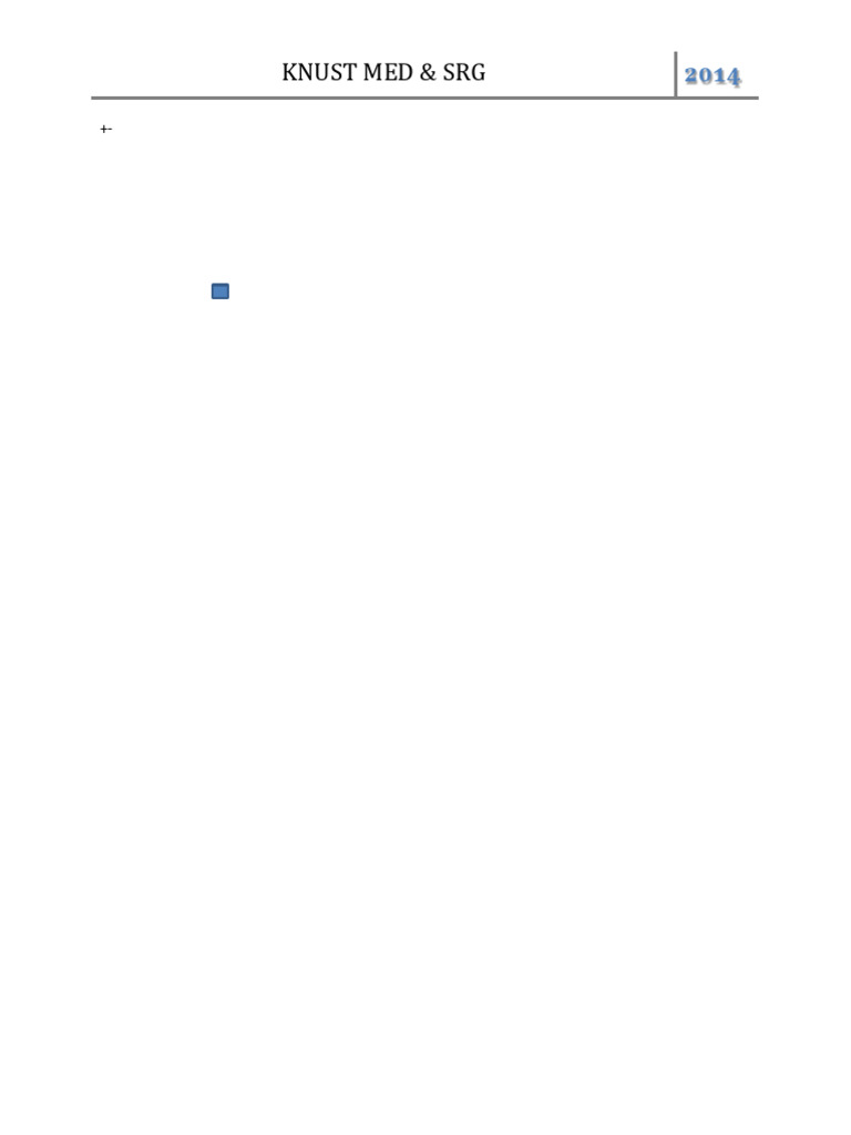 Knust Med & SRG 2014 | PDF