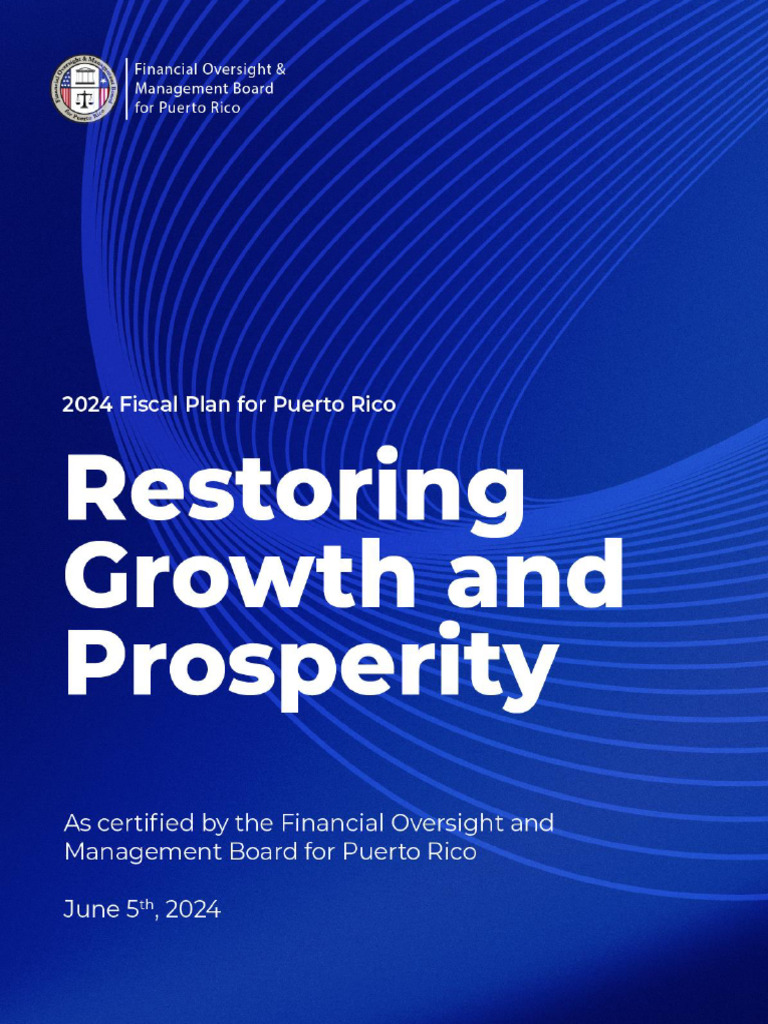 2024 Fiscal Plan for Puerto Rico | PDF | Government Budget Balance ...