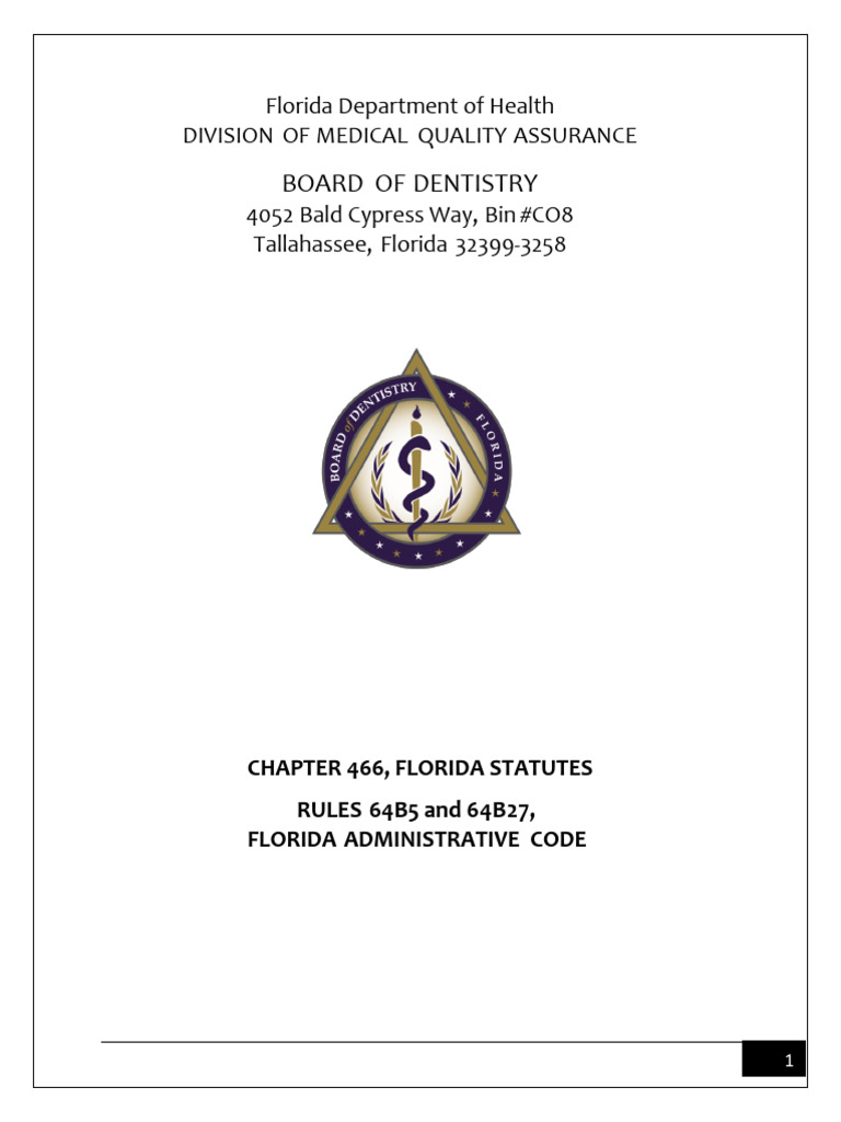 Laws and Rules Dentistry | PDF | Dentist | Dentistry