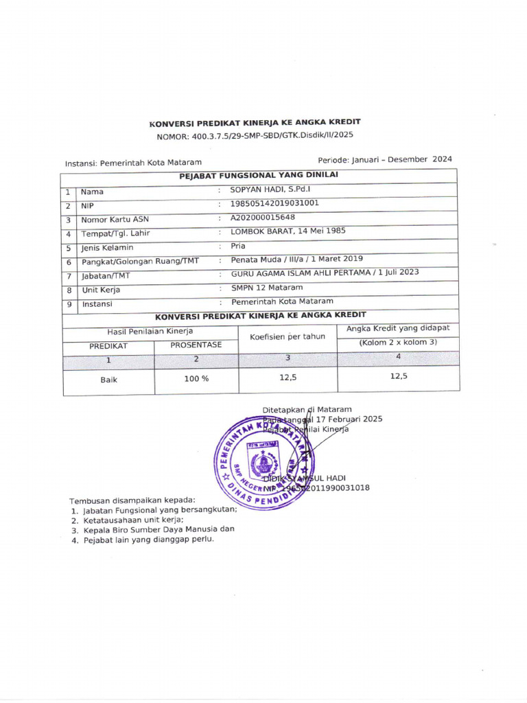 Pak Konversi 2024 - Sofyan Hadi | PDF