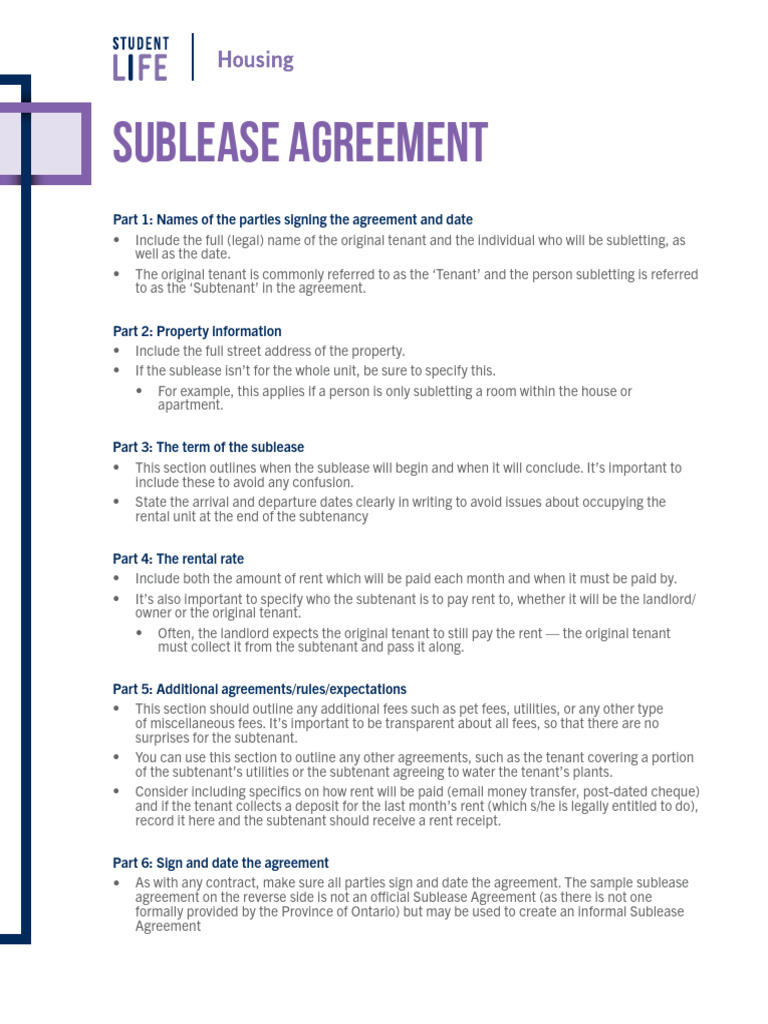 Sublease Agreement Interactive | PDF | Lease | Leasehold Estate