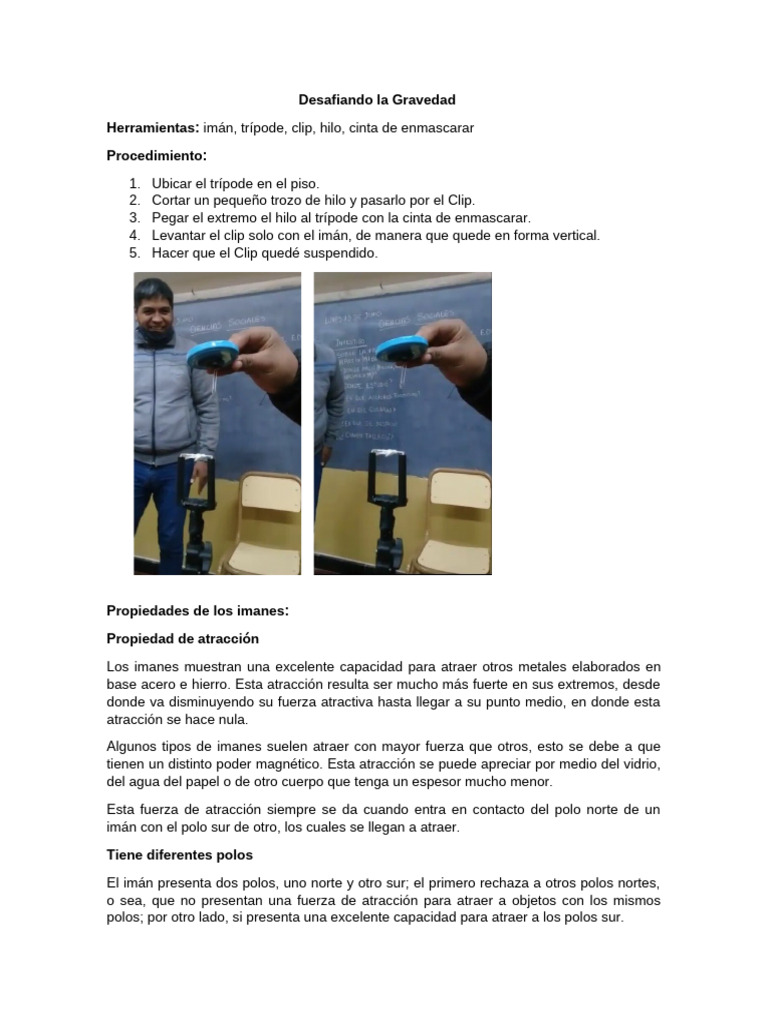 Desafiando La Gravedad | PDF | Imán | Magnetismo