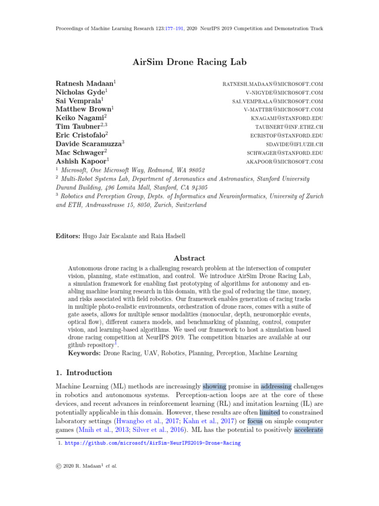 Madaan20-AirSim Drone Racing Lab | PDF | Shader