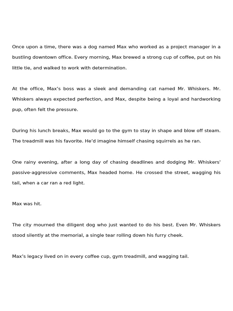 Dog Story English | PDF