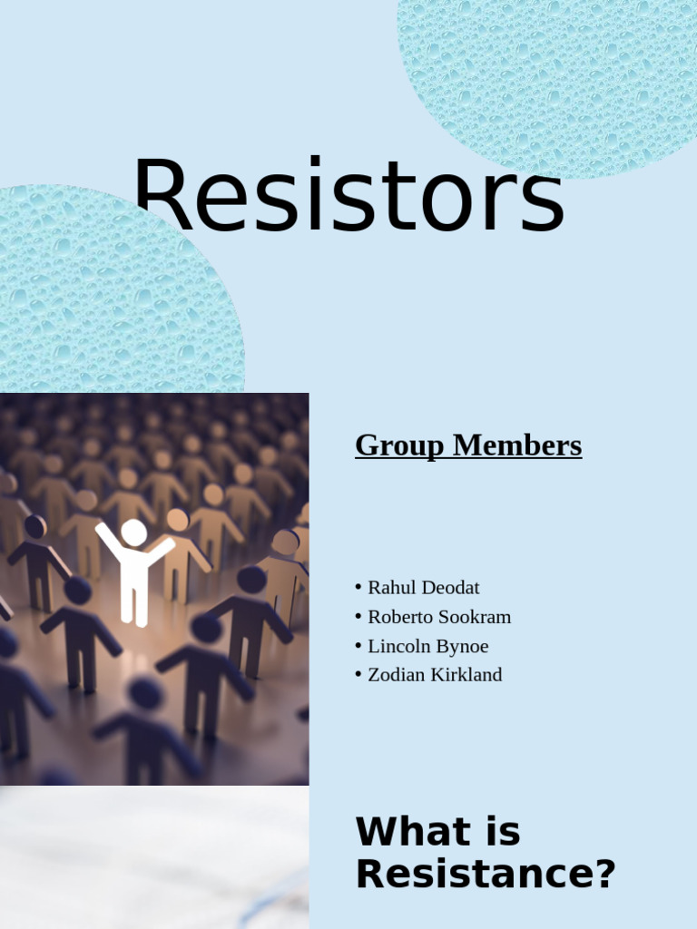 Resistors Presentation (1) | PDF