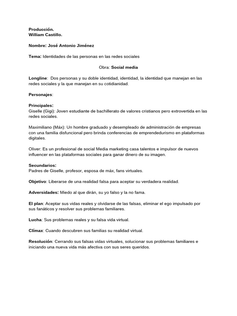 Identidades en Redes Sociales: Realidad vs. Ficción | PDF