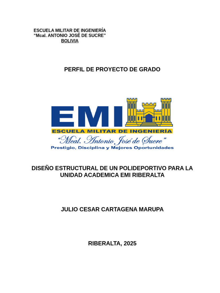 Perfil de Proyecto de Grado | PDF | Viga (Estructura) | Columna