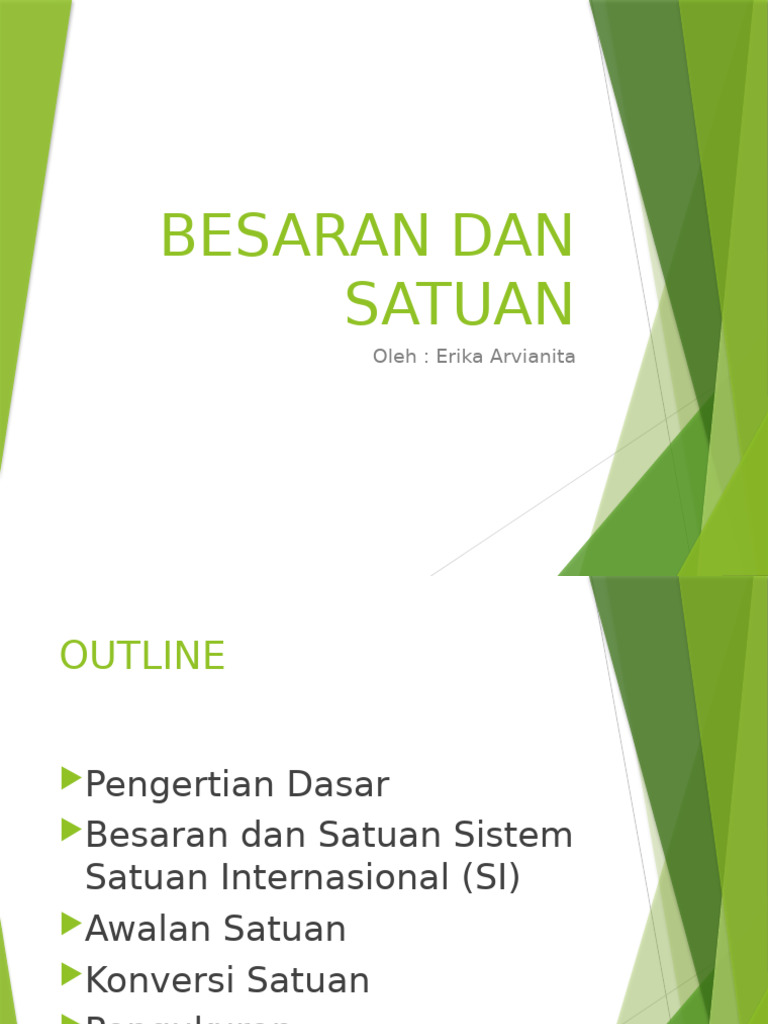 1. Besaran dan Satuan | PDF