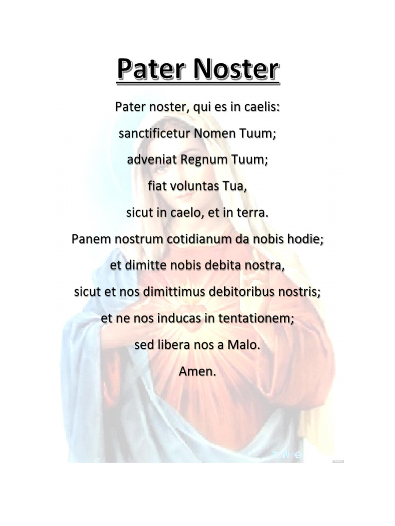 Bapa Kami PATER NOSTER | PDF