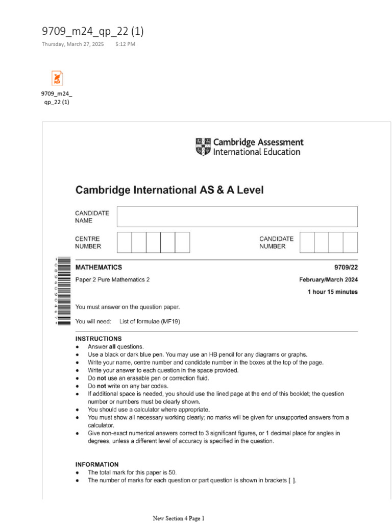 bt math 22 feb | PDF