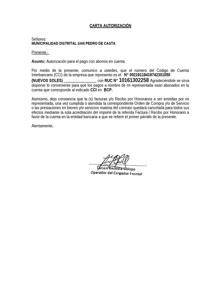 Modelo Cci Casta | PDF