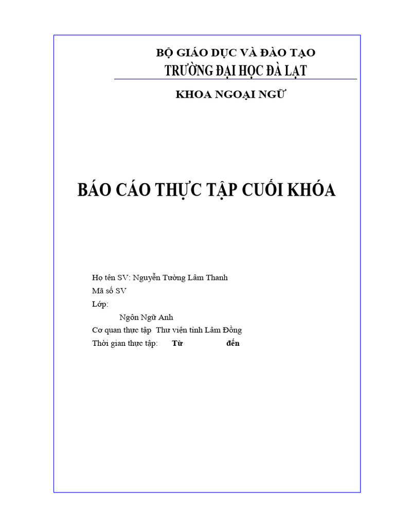 BCTT - Nguyễn Tường Lâm Thanh | PDF