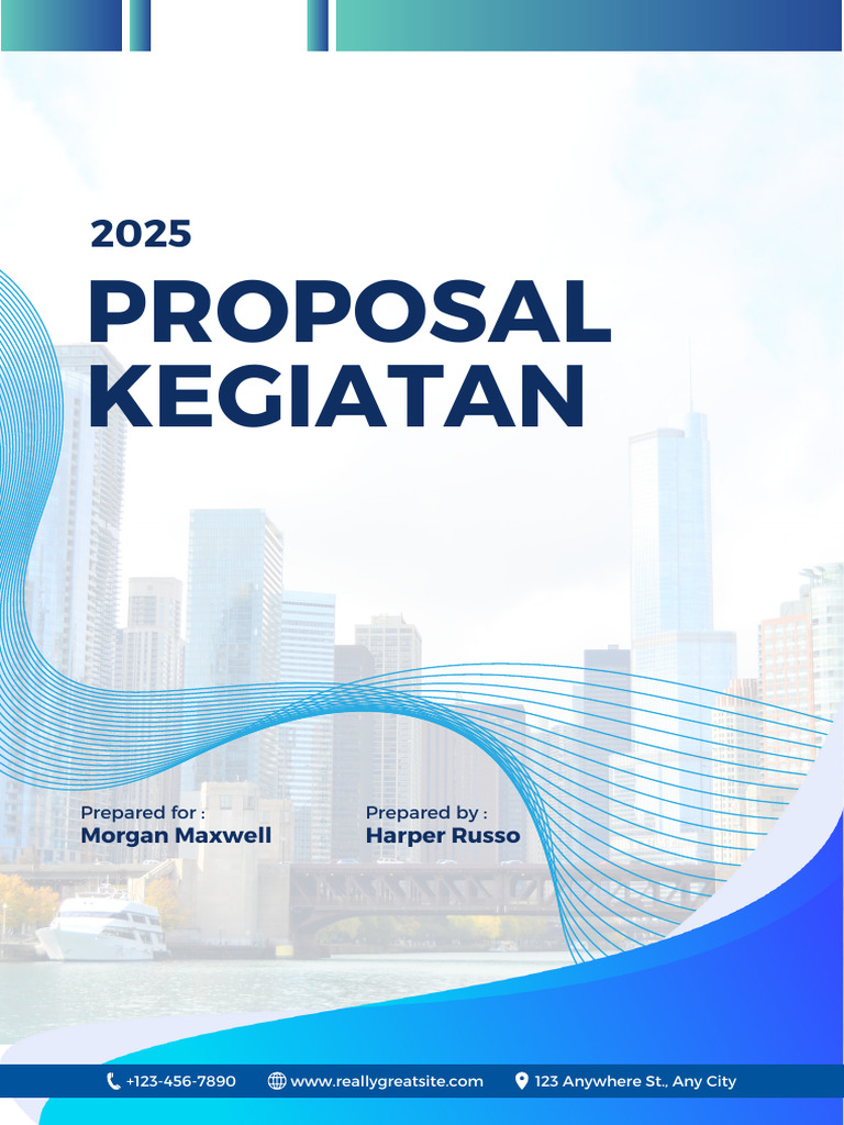 Putih Dan Biru Profesional Proposal Kegiatan Cover Dokumen A4 | PDF
