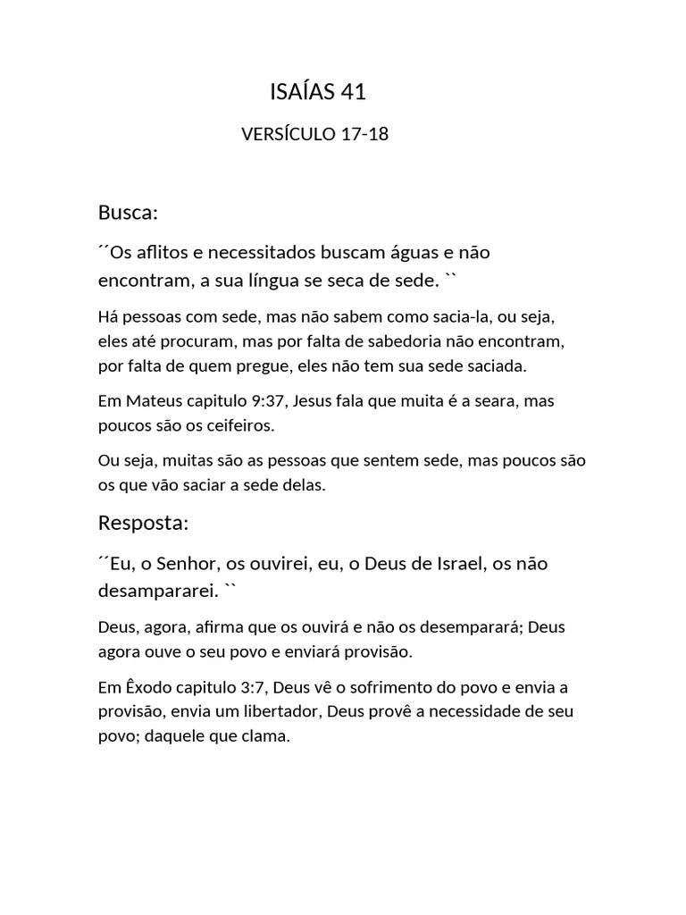 Isaías 41 | PDF