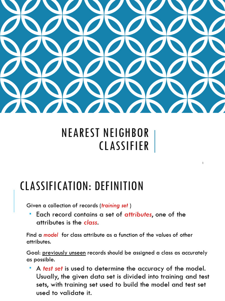 3. Classification (K-Nearest Neighbor) | PDF | Statistical Classification | Applied Mathematics