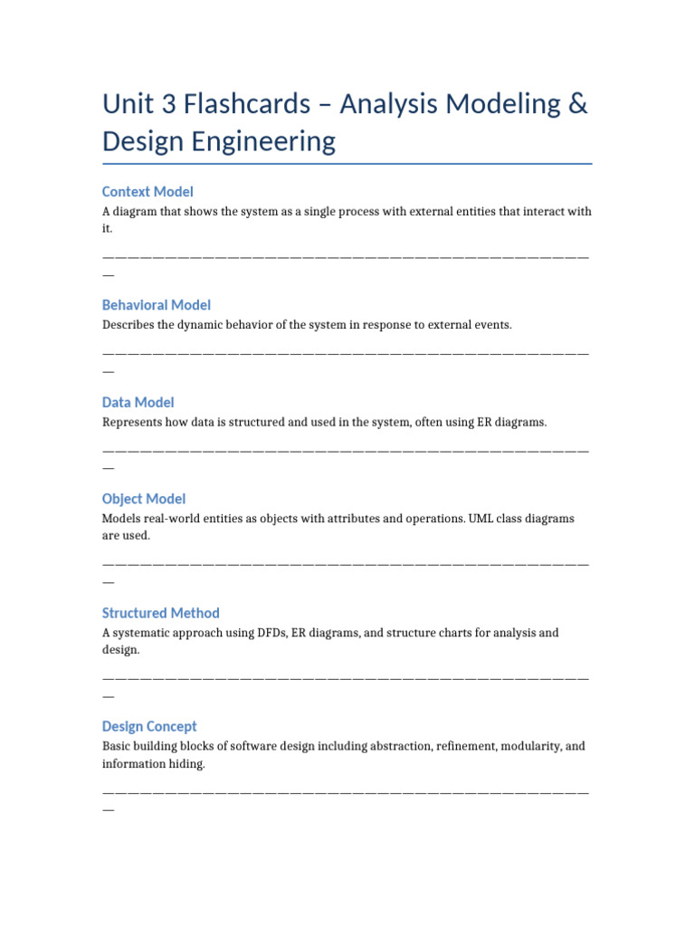 Unit3 Flashcards | PDF