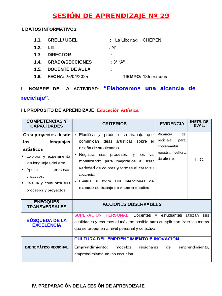 Arte. 3°.elaboramos Una Alcancía de Reciclaje | PDF | Iniciativa ...