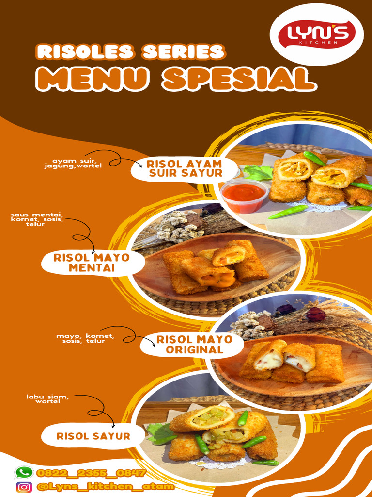 Kuning Dan Oranye Estetik Moderen Menu Gorengan Banner - Compressed | PDF