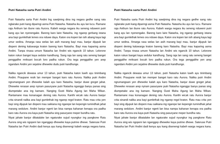 Putri Natasha sarta Putri Andini | PDF