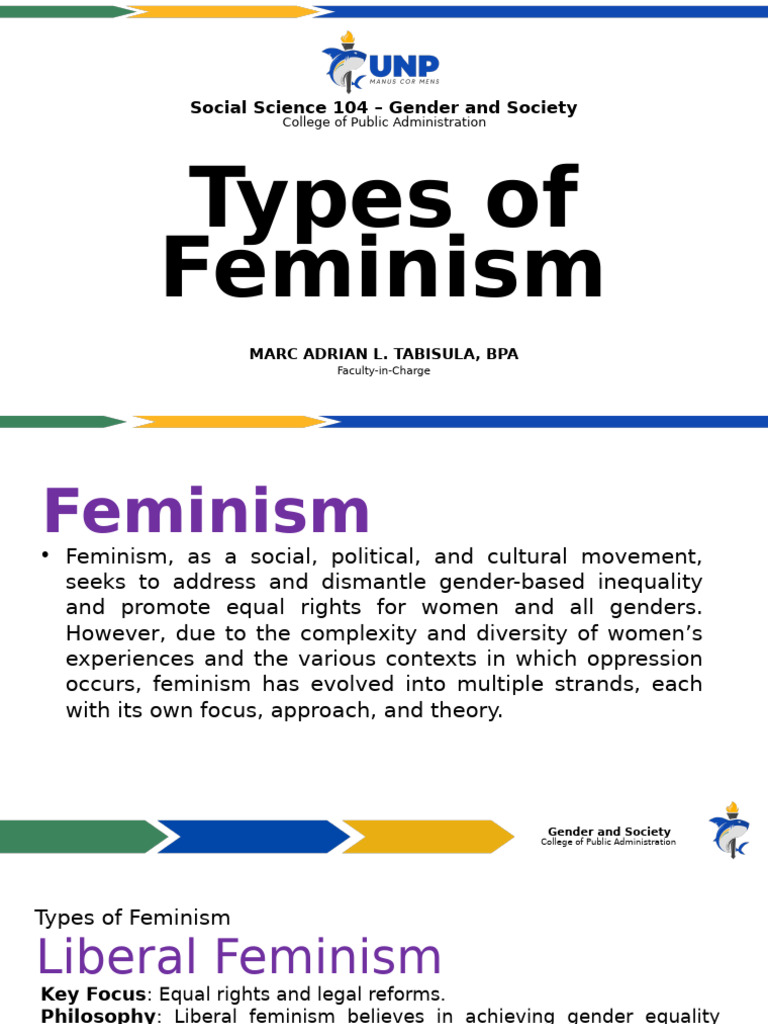 Lesson 10 Types of Feminism | PDF | Feminism | Gender Studies