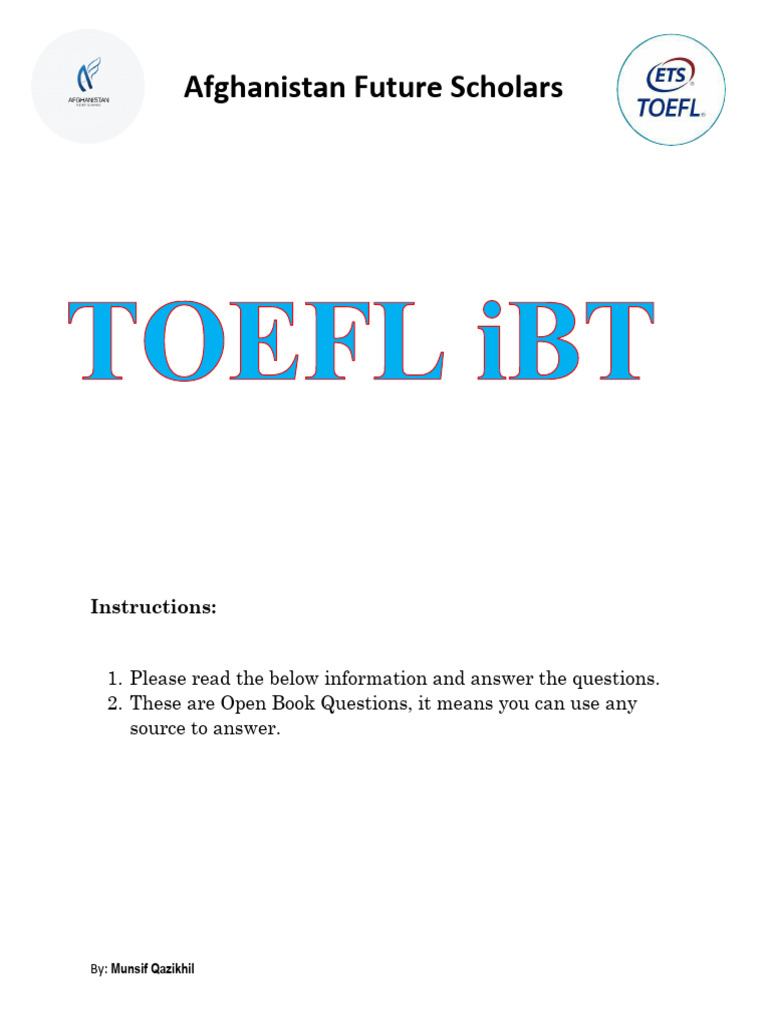 TOEFL iBT Reading #3 Lesson by Sir Qazikhil Vocabulary | PDF | Edgar ...