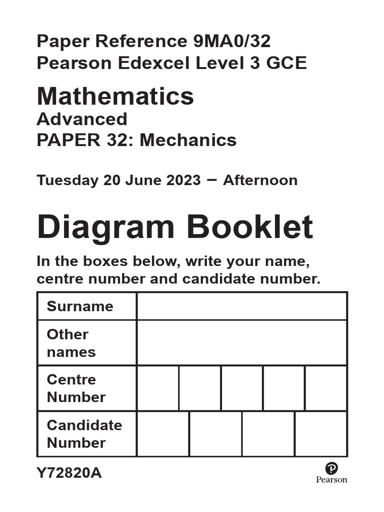 Edexcel GCE Maths Mechanics Paper 32 | PDF