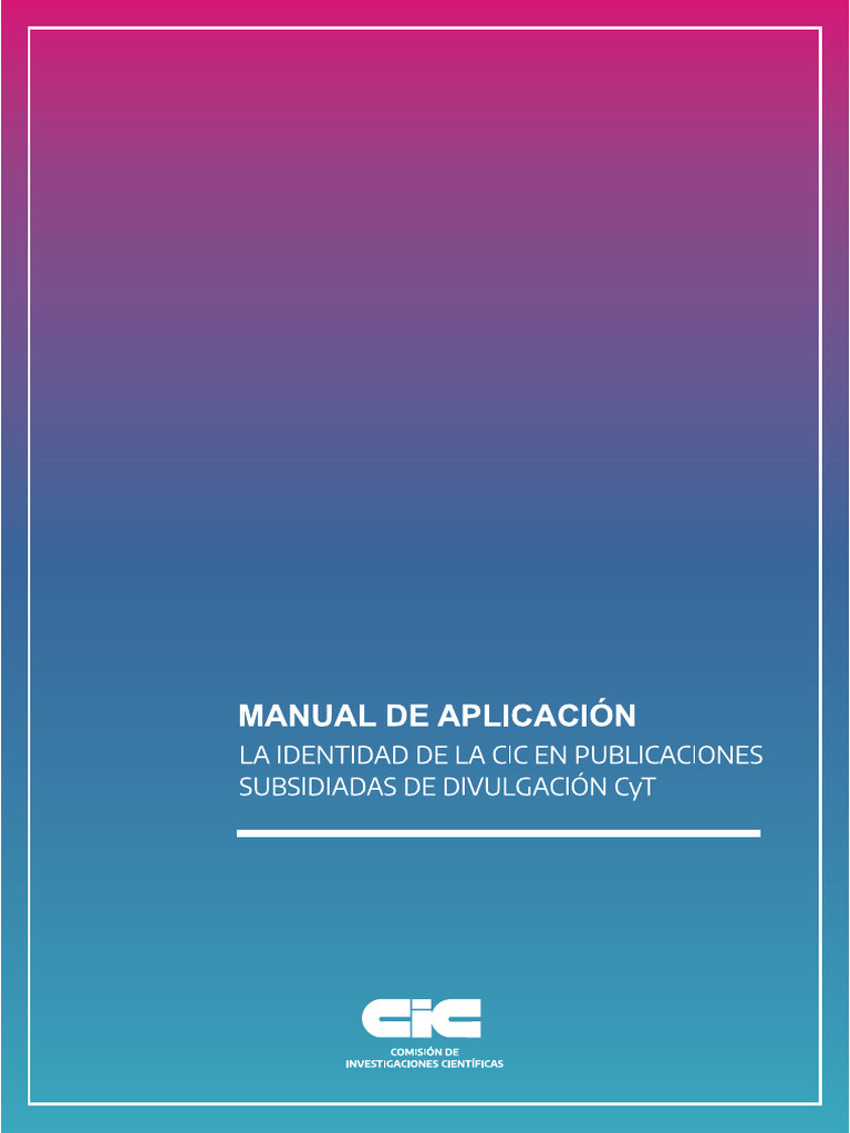 Manual Aplicacion CIC Publicaciones - CDR LOGO | PDF