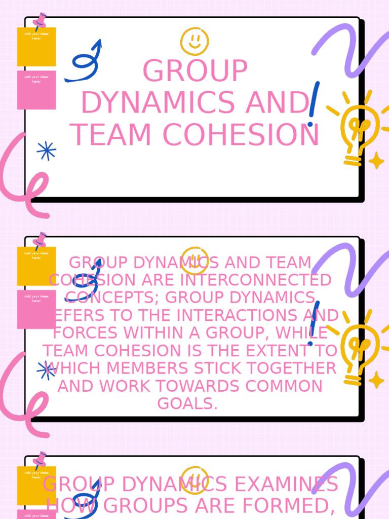 Understanding Team Dynamics and Cohesion | PDF | Group Cohesiveness ...