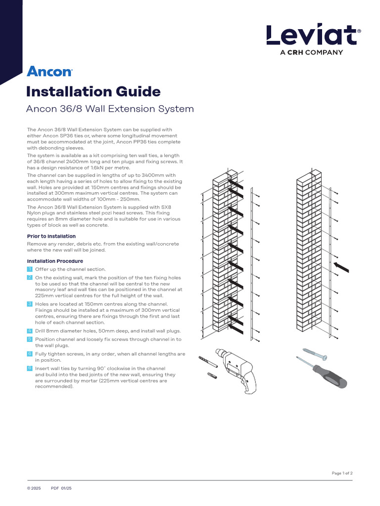 44 - 36 - 8 Wall Extension System | PDF | Building Engineering