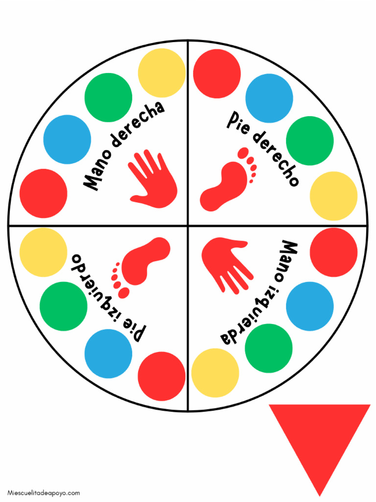 Ruleta de Twister para Imprimir | PDF