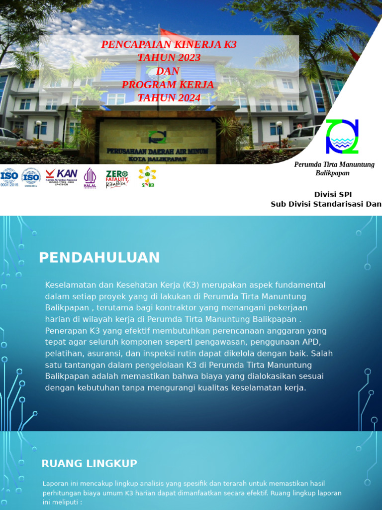 Presentation Laporan Biaya Umum K3 FIX | PDF