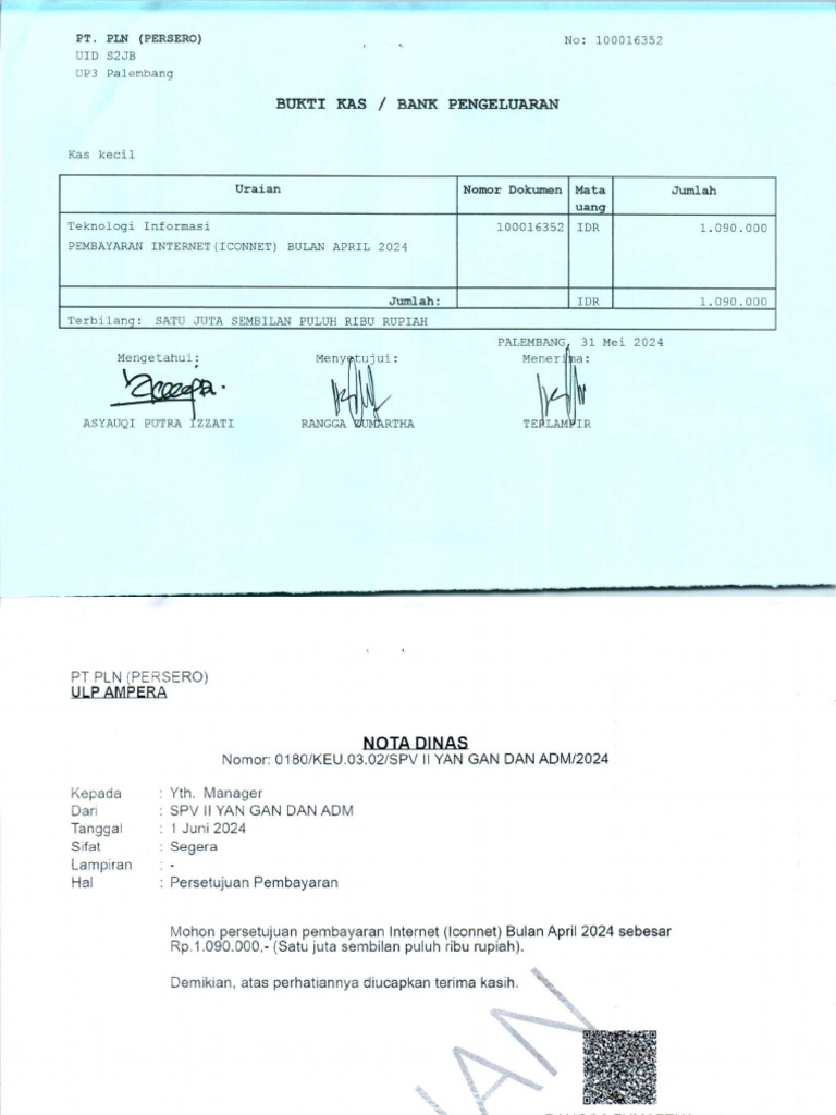 Contoh Petty Cash Dan Invoice | PDF