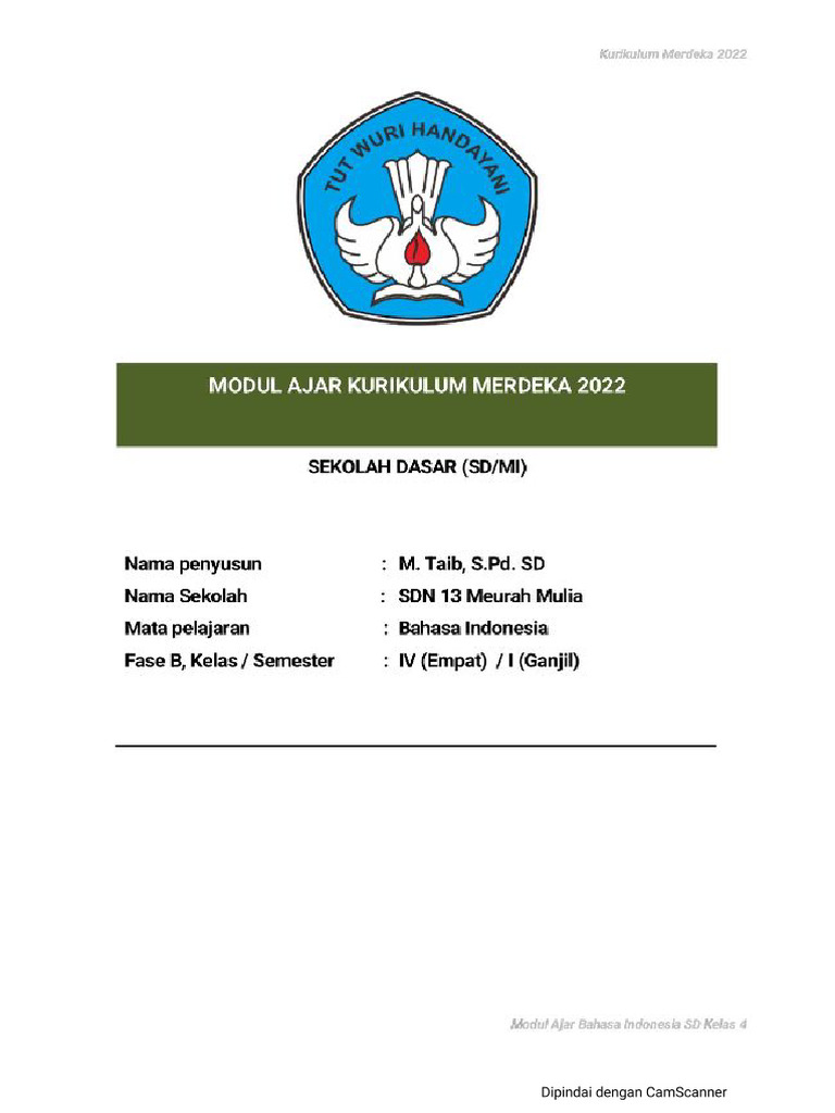 RPP BINDO KLS 4 KURMER | PDF