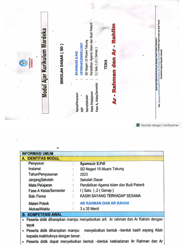 Modul Kelas 1 Genap | PDF